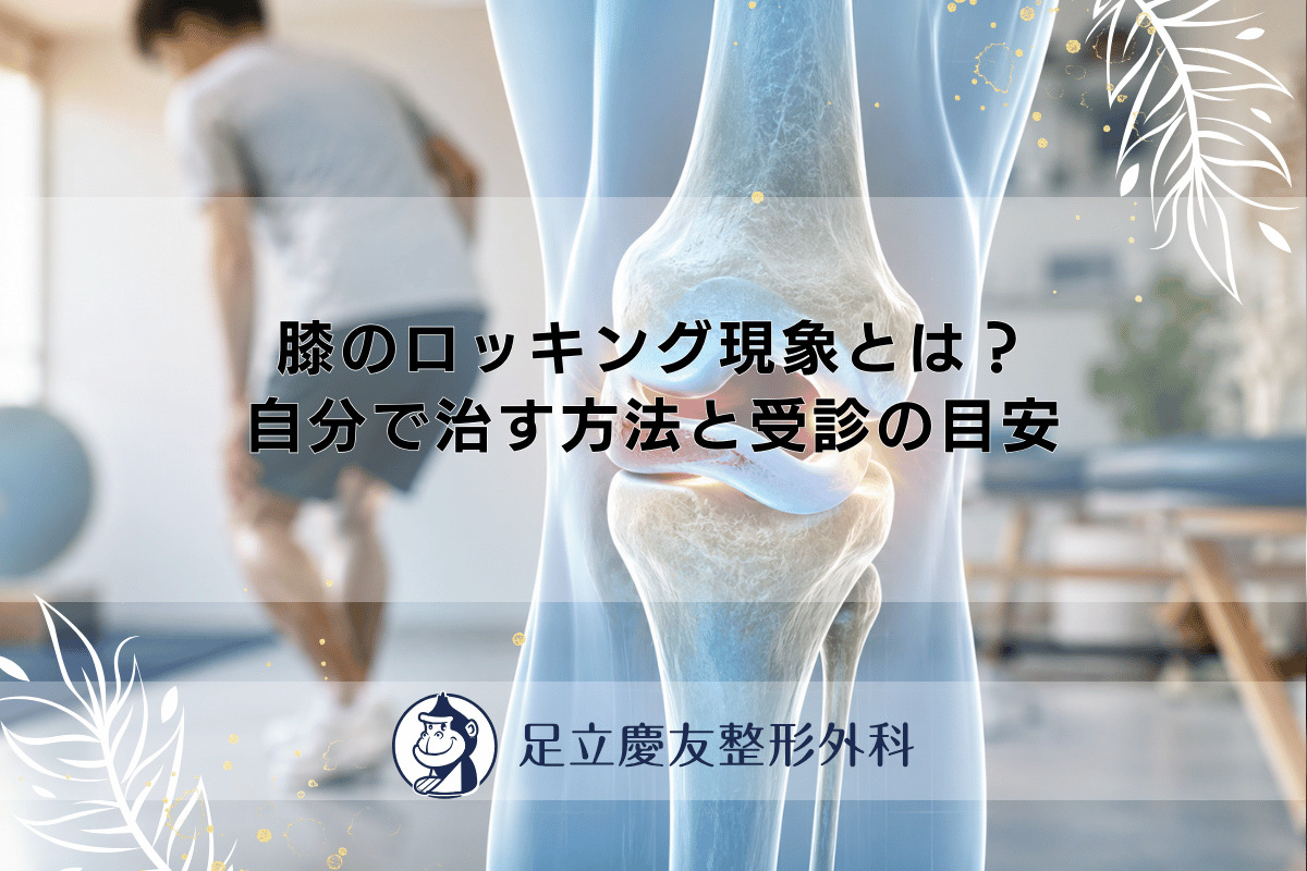 膝のロッキング現象とは？自分で治す方法と受診の目安 - 足立慶友整形外科